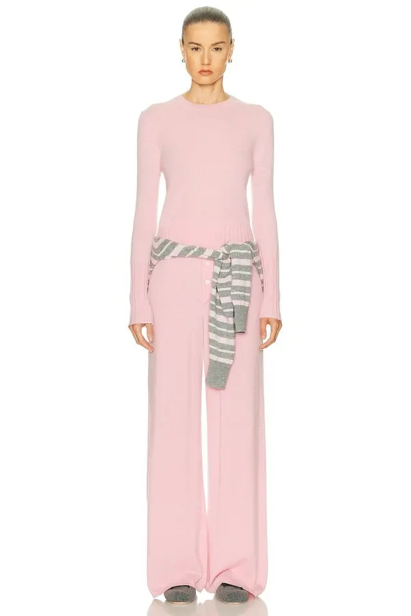 Guest In Residence Shrunken Crew Cashmere Sweater - Daybreak