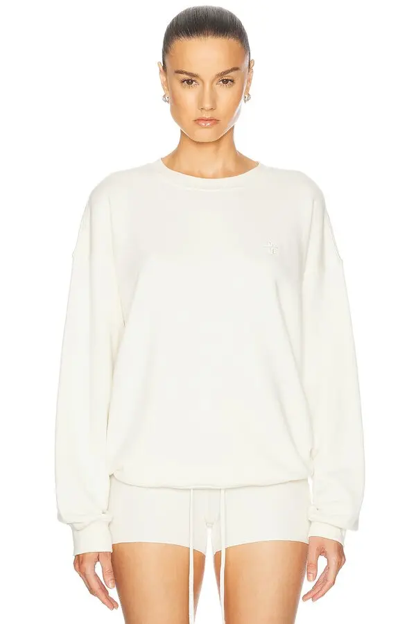 Eterne Oversized Crewneck Sweatshirt - Cream
