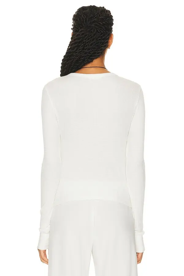 Eterne Long Sleeve Thermal Top - Ivory
