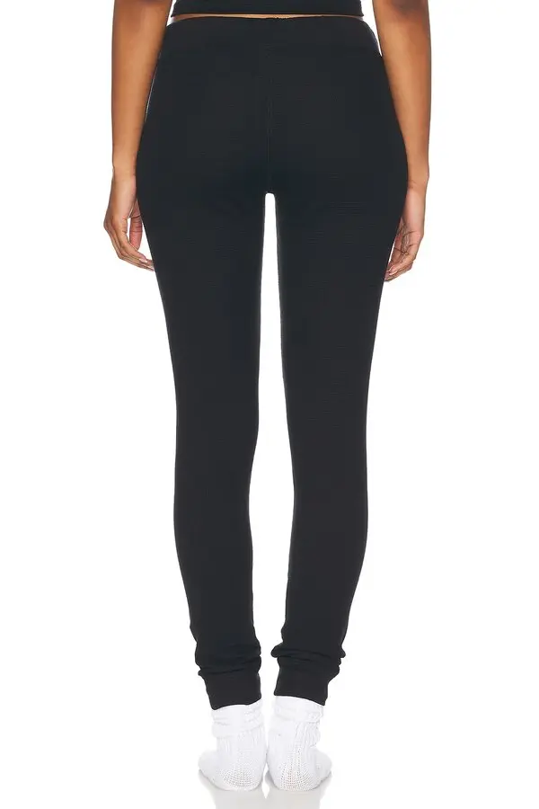 Eterne Thermal Drawstring Pant - Black