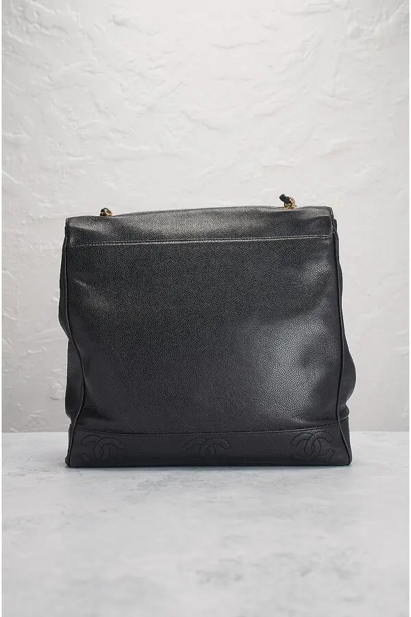Chanel Caviar Triple Cc Shopper Tote Bag