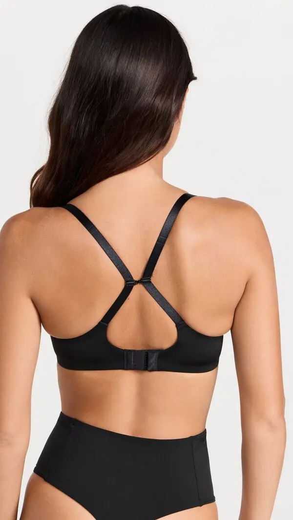 Natori Liquid Balconette Push-up Bra - Black
