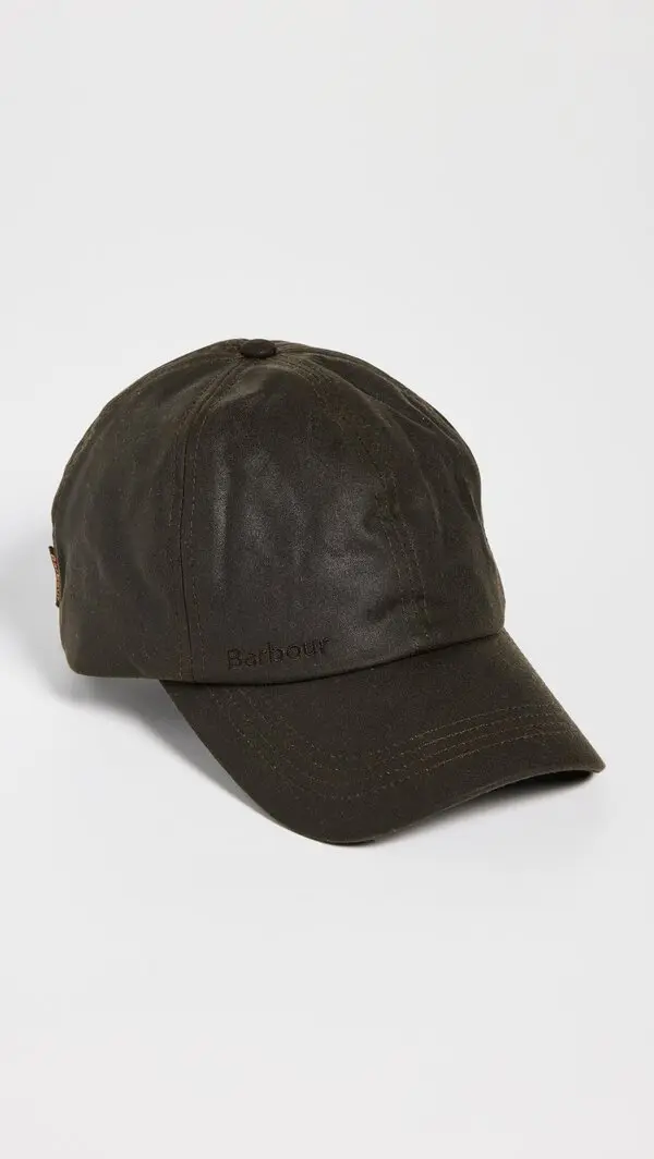 Barbour Wax Sports Cap - Olive