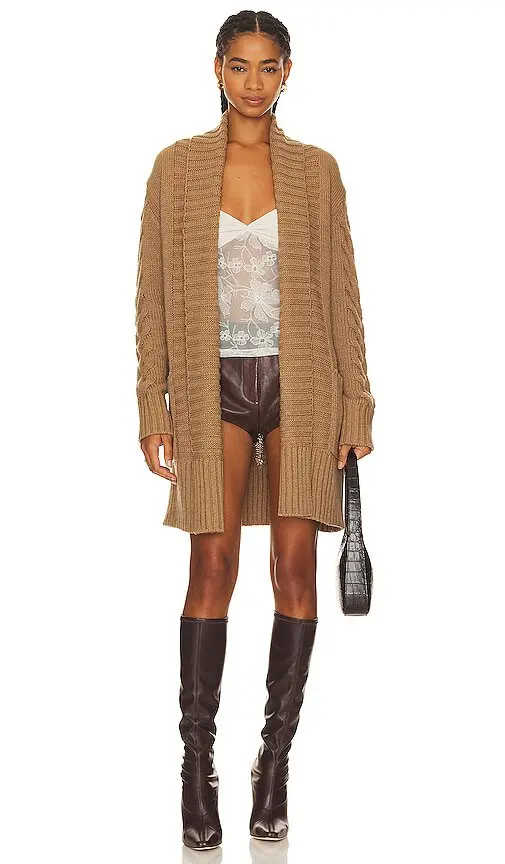 UNDERSTATED LEATHER Midi Rodeo Robe