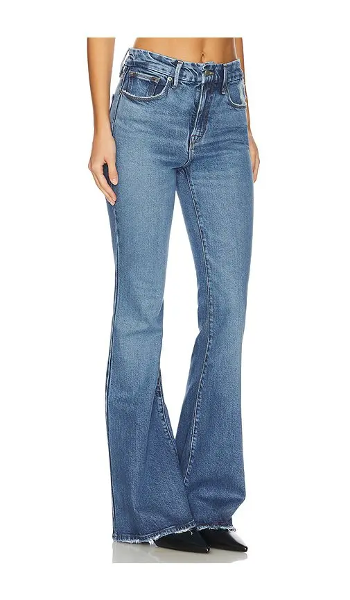 Good American Good Legs Flare Jeans - Indigo513
