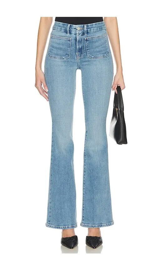 Good American Good Legs Flare Jeans - Indigo656