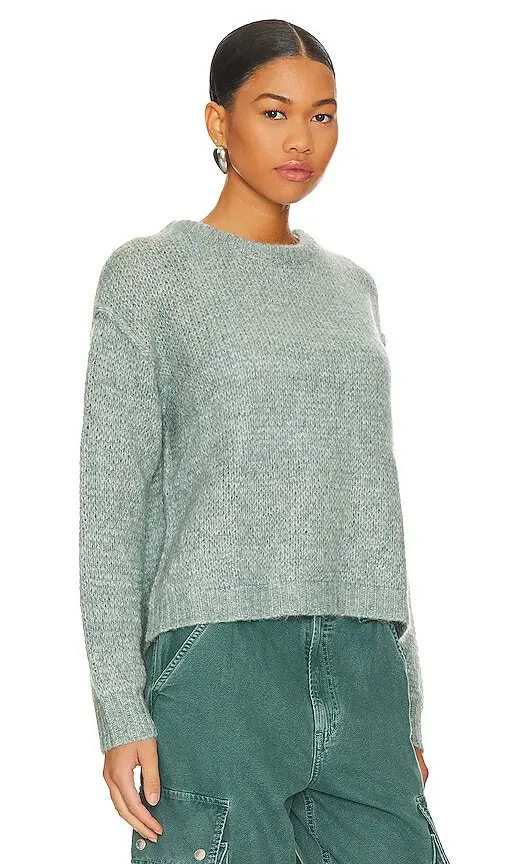 One Grey Day Griffin Pullover In Teal