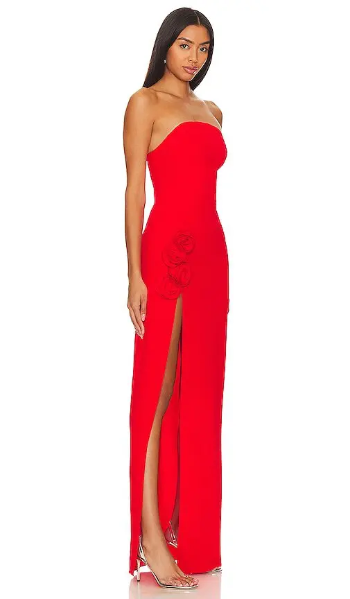 Amanda Uprichard X Wolfe Gown - Crimson