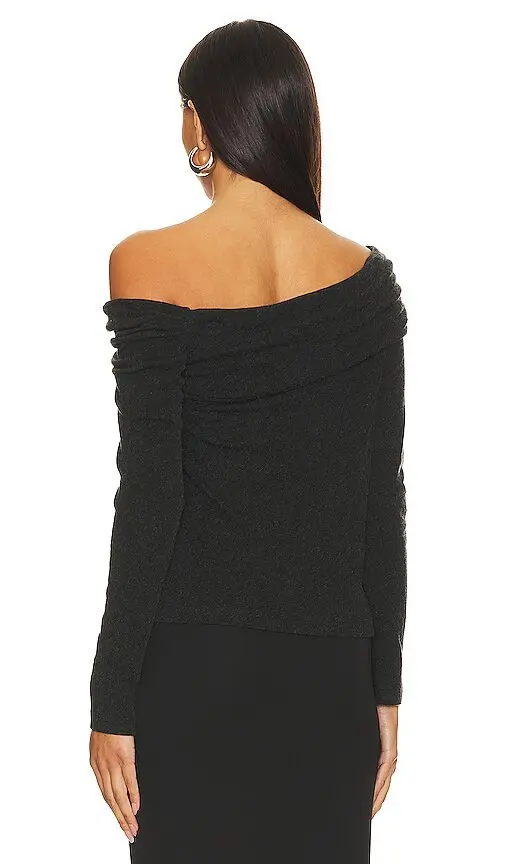Enza Costa Cashmere One-shoulder Top