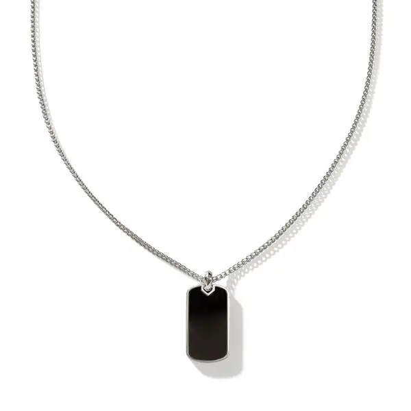 John Hardy And Onyx Pendant Necklace