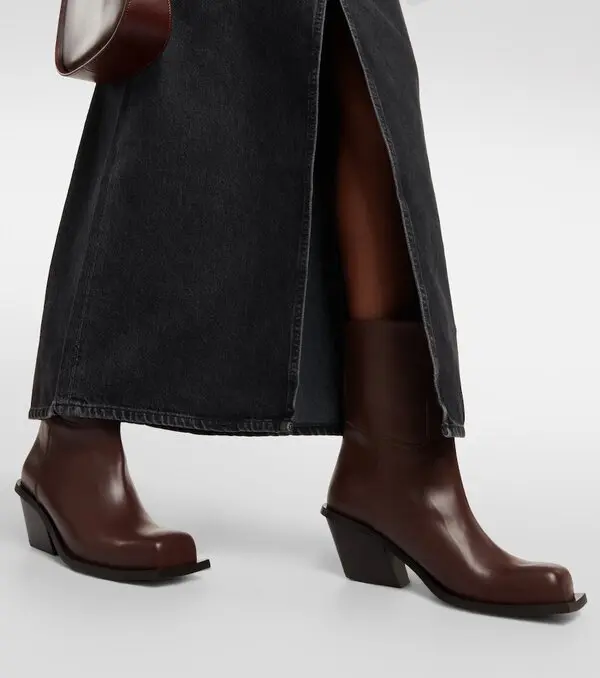 GIA BORGHINI Blondine Leather Ankle Boots