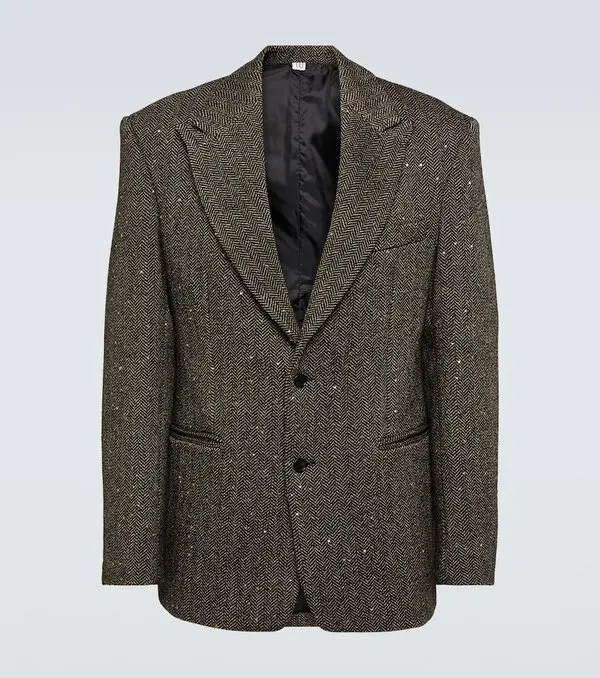 WINNIE N.Y.C Herringbone Wool-blend Jacket