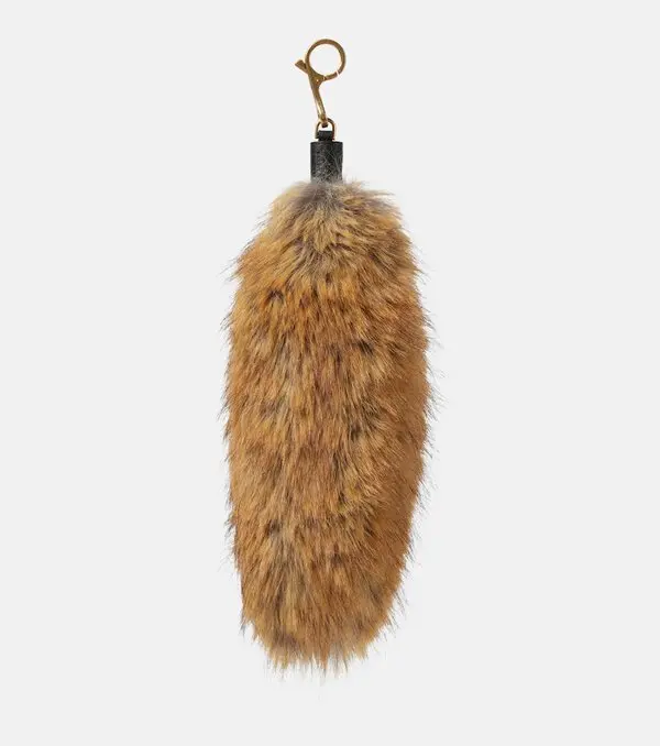 Burberry Faux-fur Bag Charm - Brown