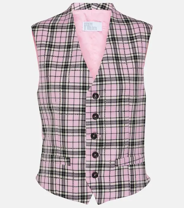 Giuseppe Di Morabito Checked Wool Vest