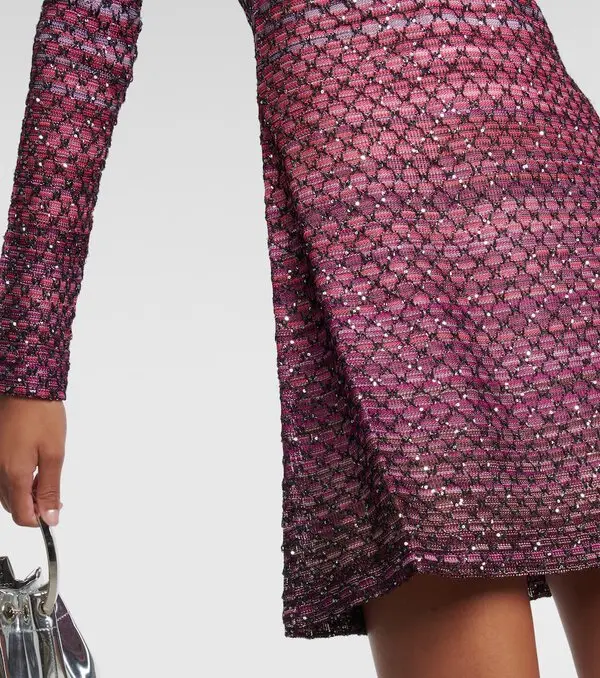 Missoni Knitted Lamé Minidress
