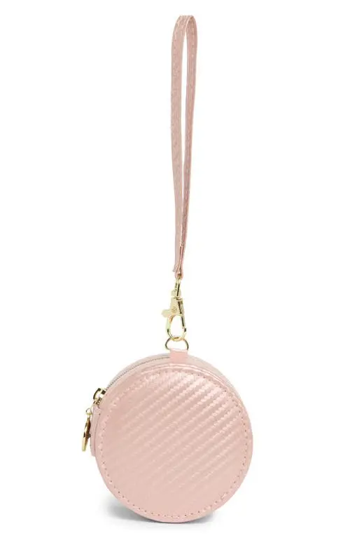 Nordstrom Mini Round Jewelry Box - Blush Geo