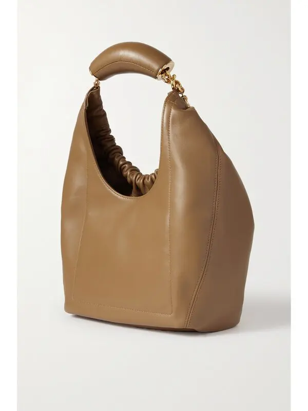 Loewe Squeeze Leather Shoulder Bag - Brown