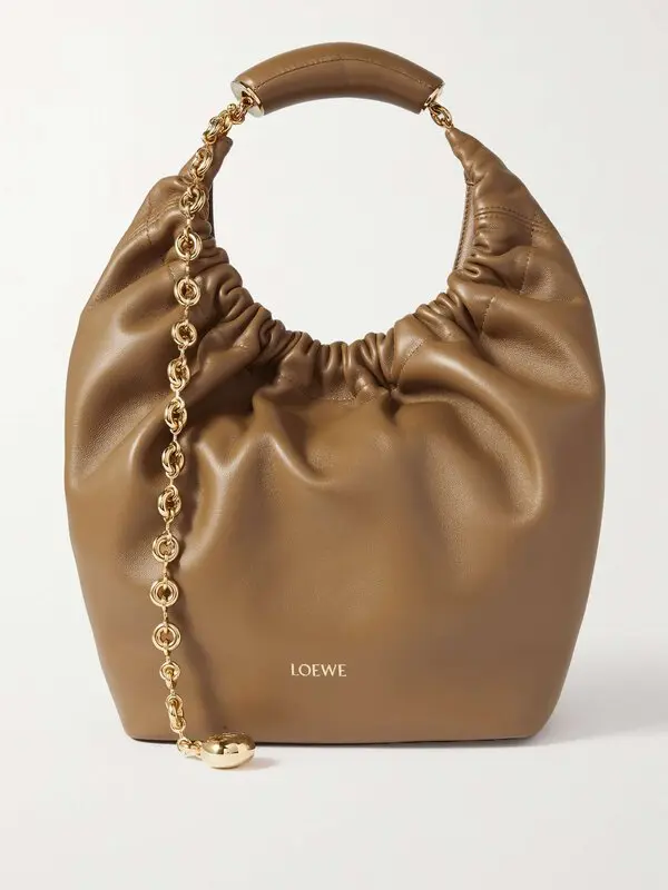Loewe Squeeze Leather Shoulder Bag