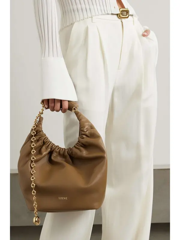 Loewe Squeeze Leather Shoulder Bag