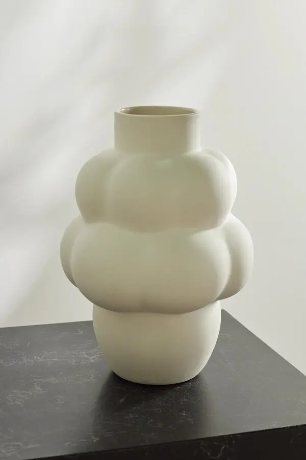 LOUISE ROE Balloon 04 Ceramic Vase - White