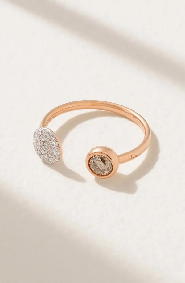 Pomellato Sabbia 18-karat Rose Diamond Ring - Gold
