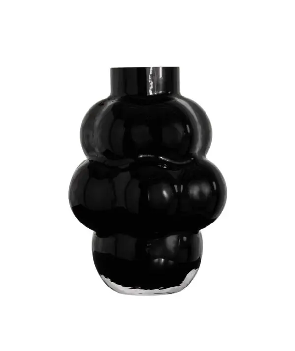 LOUISE ROE Balloon 04 Glass Vase - Black