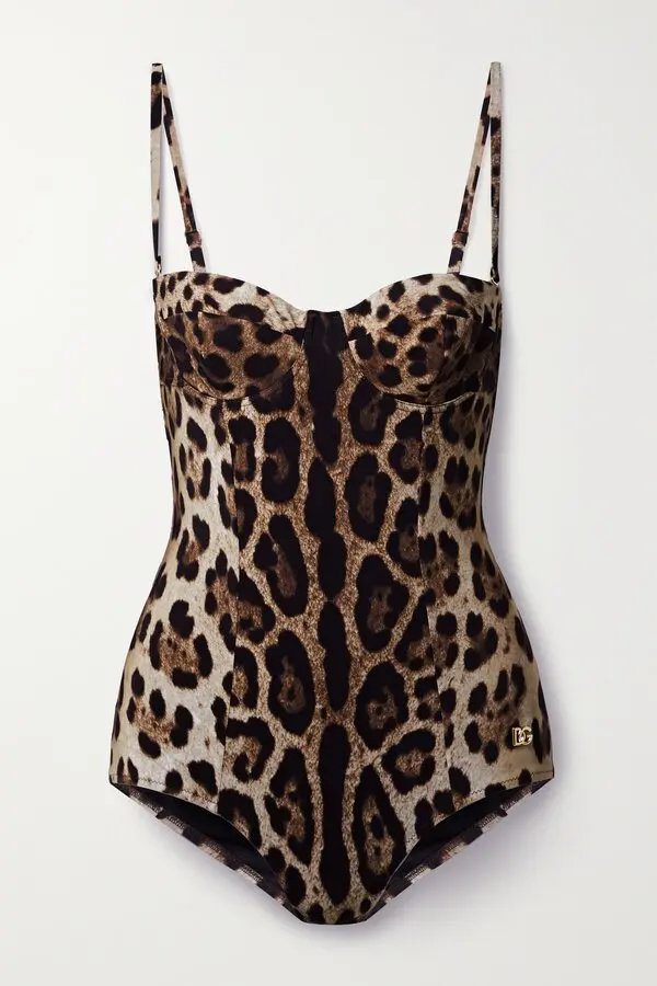 Dolce & Gabbana Leopard-print Swimsuit - Animal Print