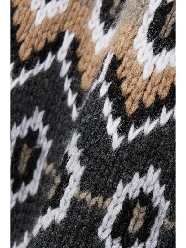 Khaite Amaris Fair Isle Turtleneck Sweater