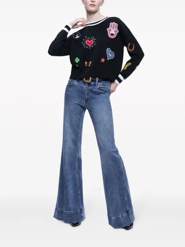 Alice + Olivia Patch-detail Sweatshirt