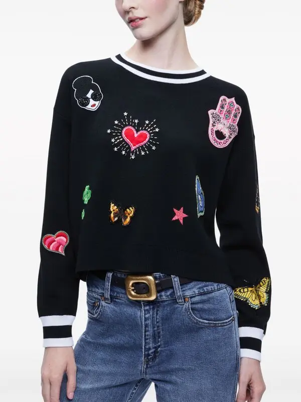 Alice + Olivia Patch-detail Sweatshirt