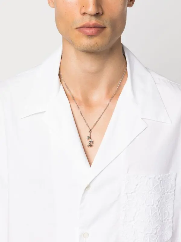 Emanuele Bicocchi Wild Rose Necklace - Silver