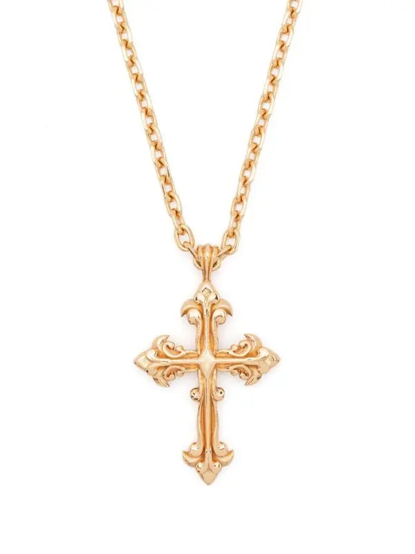 Emanuele Bicocchi Cross Pendant Necklace - Gold