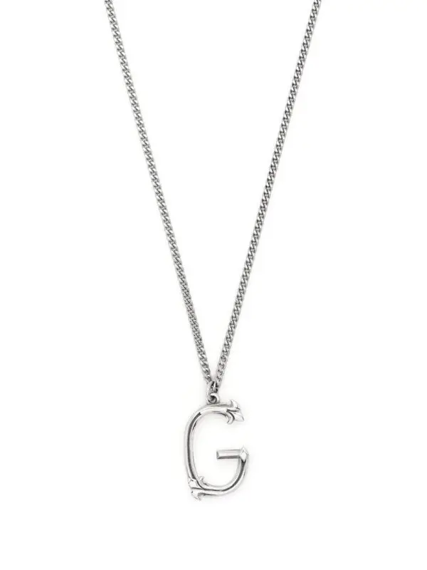 Emanuele Bicocchi Alphabet Pendant Necklace