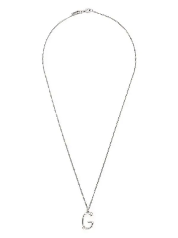 Emanuele Bicocchi Alphabet Pendant Necklace