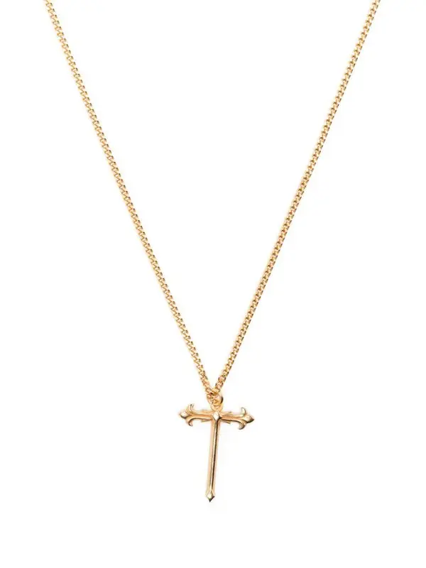 Emanuele Bicocchi Cross Pendant Necklace - Gold