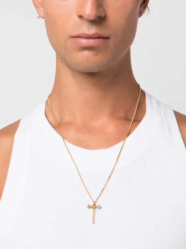 Emanuele Bicocchi Cross Pendant Necklace