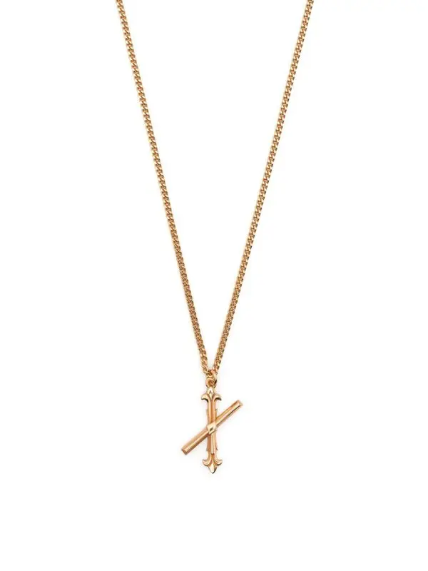 Emanuele Bicocchi Letter-pendant Chain Necklace - Gold