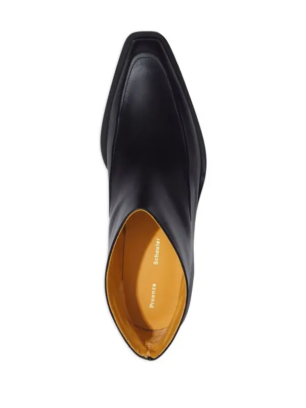 Proenza Schouler Bronco Leather Ankle Boots - Black
