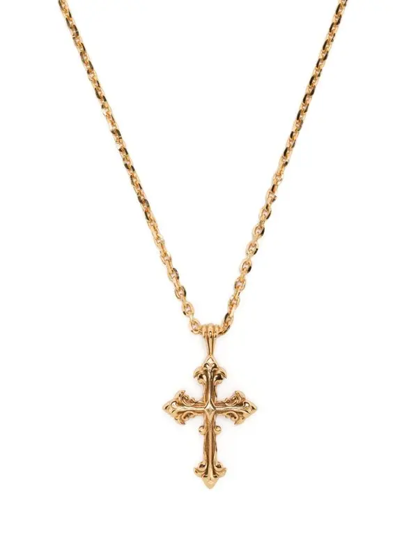 Emanuele Bicocchi Cross Pendant Necklace - Gold