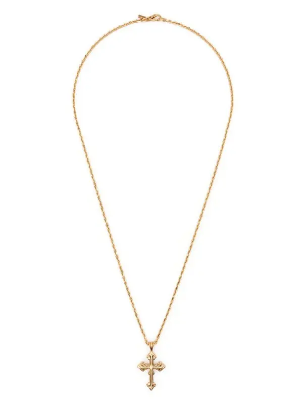 Emanuele Bicocchi Cross Pendant Necklace - Gold