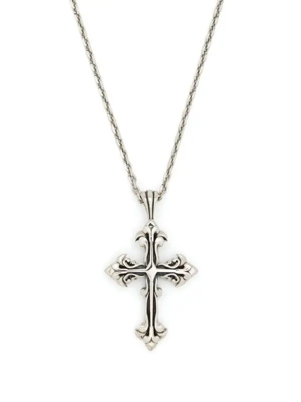 Emanuele Bicocchi Cross Pendant Necklace - Silver