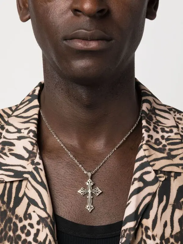 Emanuele Bicocchi Cross Pendant Necklace - Silver | Editorialist