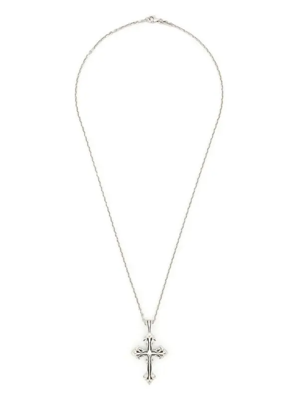 Emanuele Bicocchi Cross Pendant Necklace - Silver | Editorialist