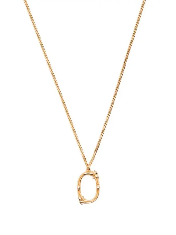 Emanuele Bicocchi Alphabet Pendant Necklace - Gold