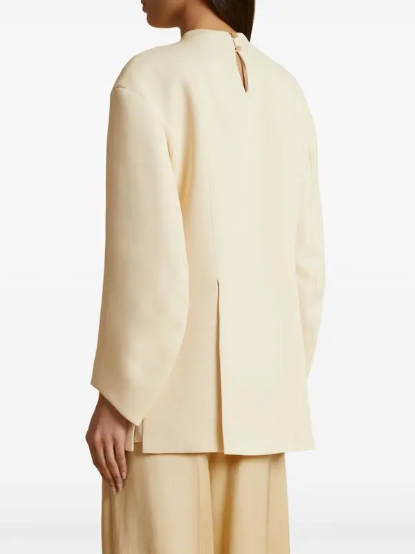 Khaite The Mahni Slit-detail Blouse