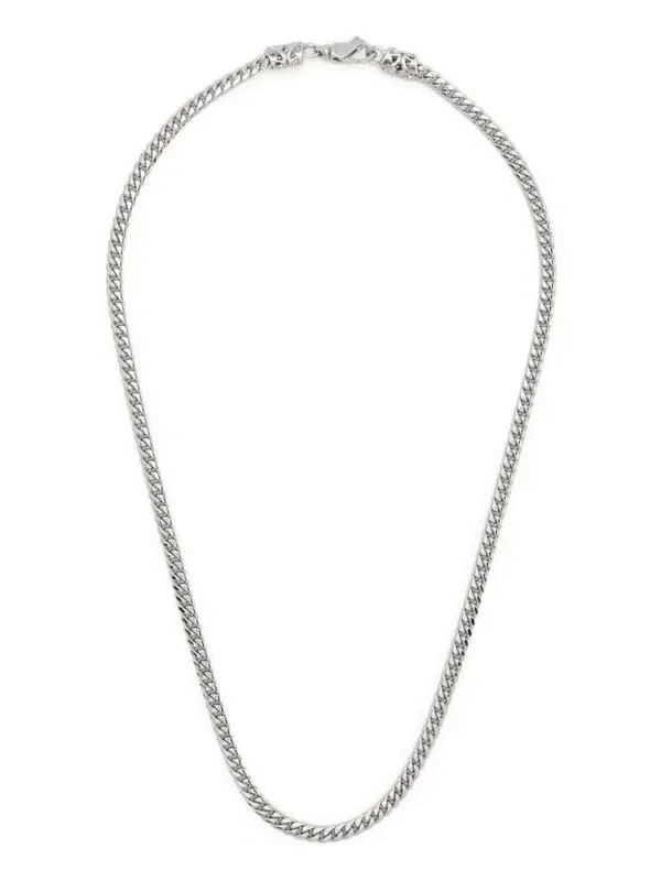 Emanuele Bicocchi Small Edge Chain-link Necklace - Silver