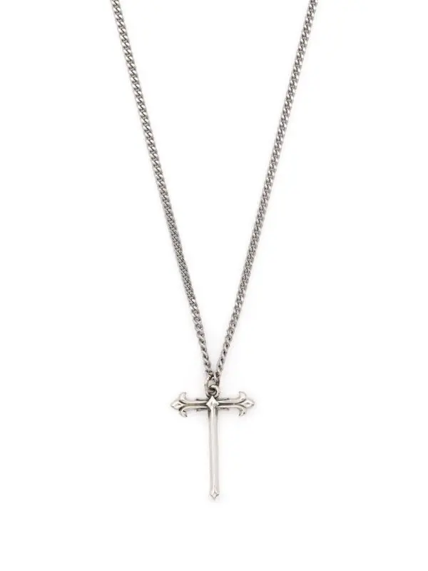 Emanuele Bicocchi Cross-pendant Necklace - Silver