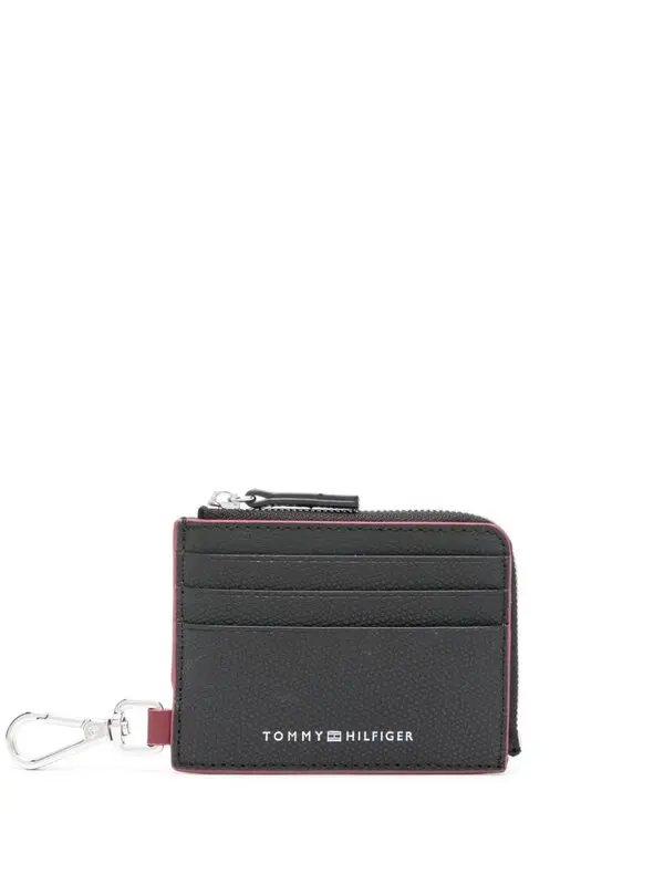 Tommy Hilfiger Logo-print Zipped Leather Wallet