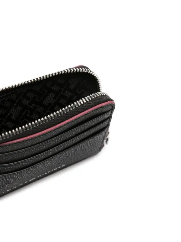 Tommy Hilfiger Logo-print Zipped Leather Wallet