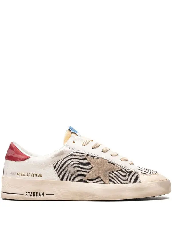 GOLDEN GOOSE Stardan Leather Sneakers - White